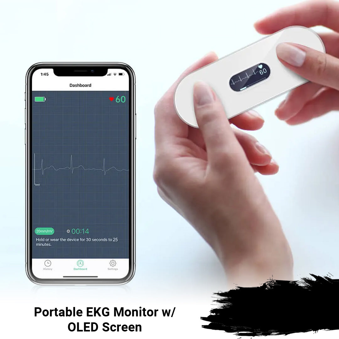 Portable ECG/EKG Monitor with OLED Screen – Ranealth